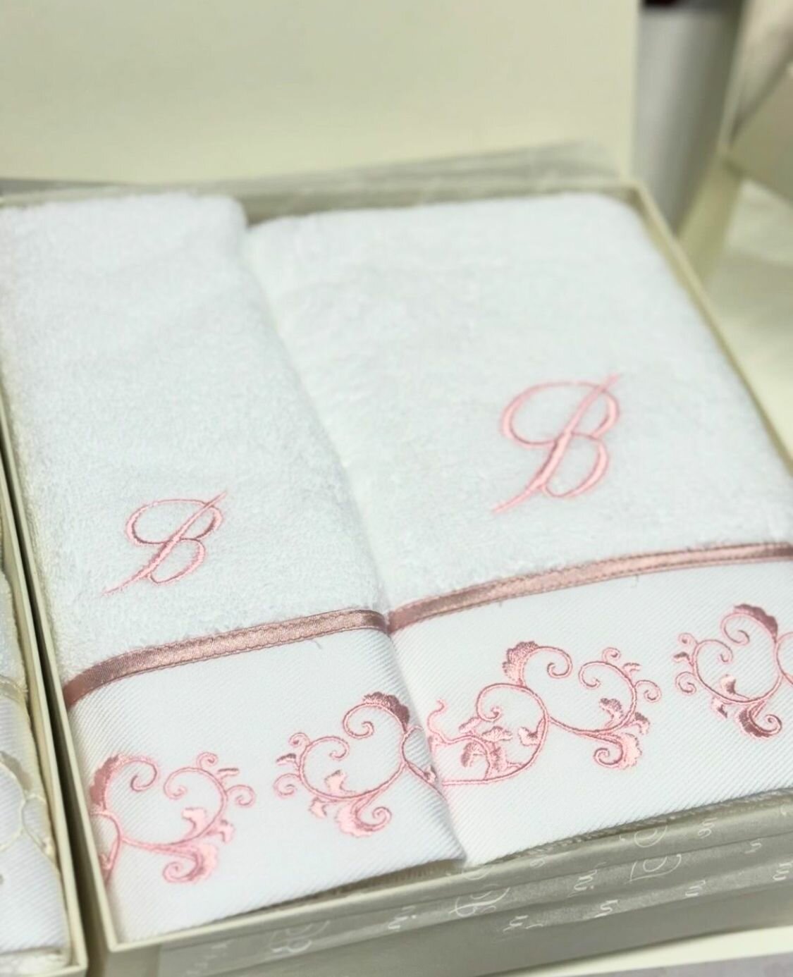 Blumarine home collection Emanuela 1+1 сет полотенец в подарочной коробке