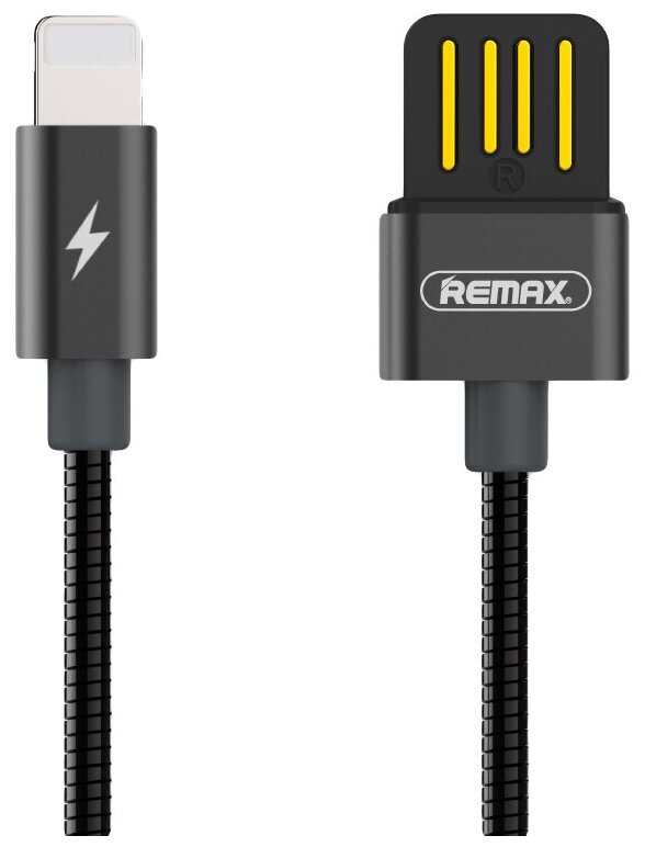 USB кабель Remax Tinned Copper Series Cable RC-080i для смартфона Apple Lightning 8-pin, черный