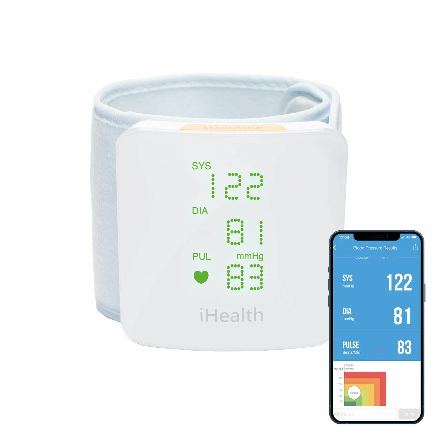 Тонометр iHealth VIEW BP7S с дисплеем и манжетой