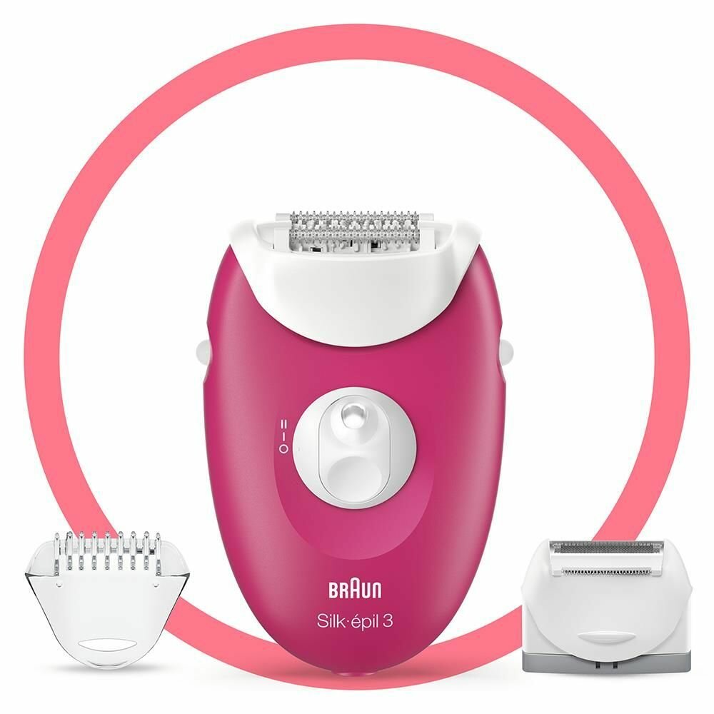 Braun Silk-pil 3 3276 Smartlight, 2 в 1 проводной эпилятор