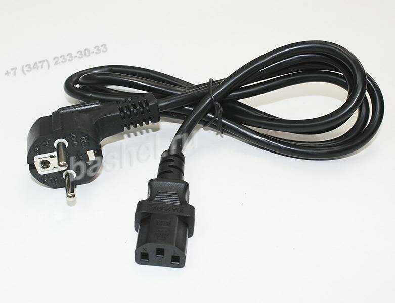 Шнур сетевой компьютерный - С13 гнездо 3*0.75 кв. мм, CCA, 1,5 м