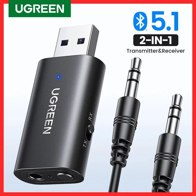 UGREEN Bluetooth Receiver Transmitter 2 в 1 — фото 1
