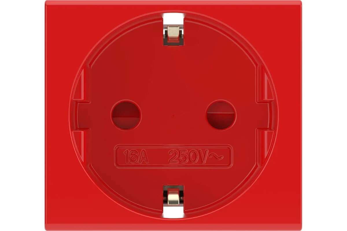 DKC 45015 Розетка VIVA красная, двухмодульная, совместима с модульными панелями