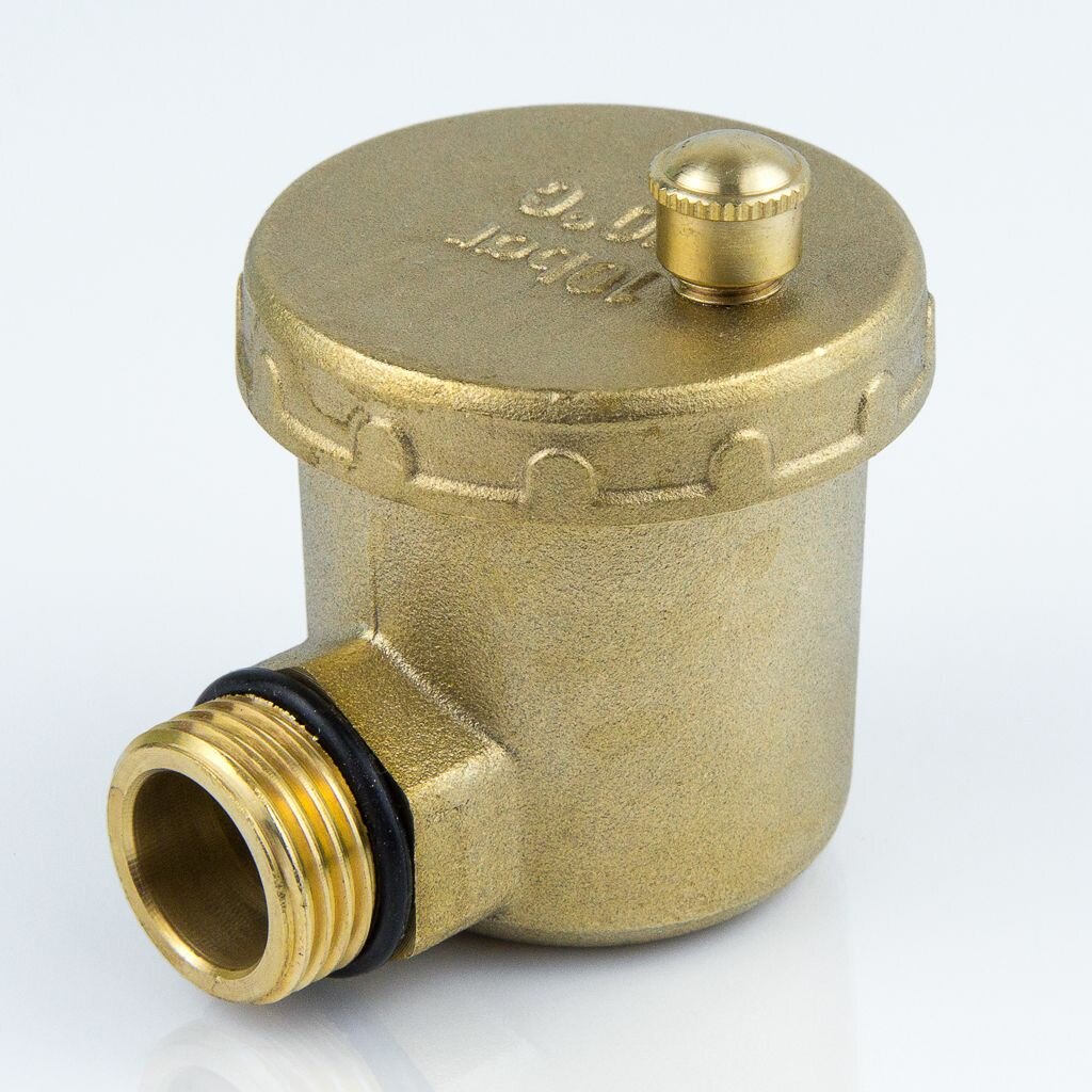 Воздухоотводчик автоматический латунь 5004 Ду 15 Ру10 G1/2" НР угл Aquasfera 5004-01