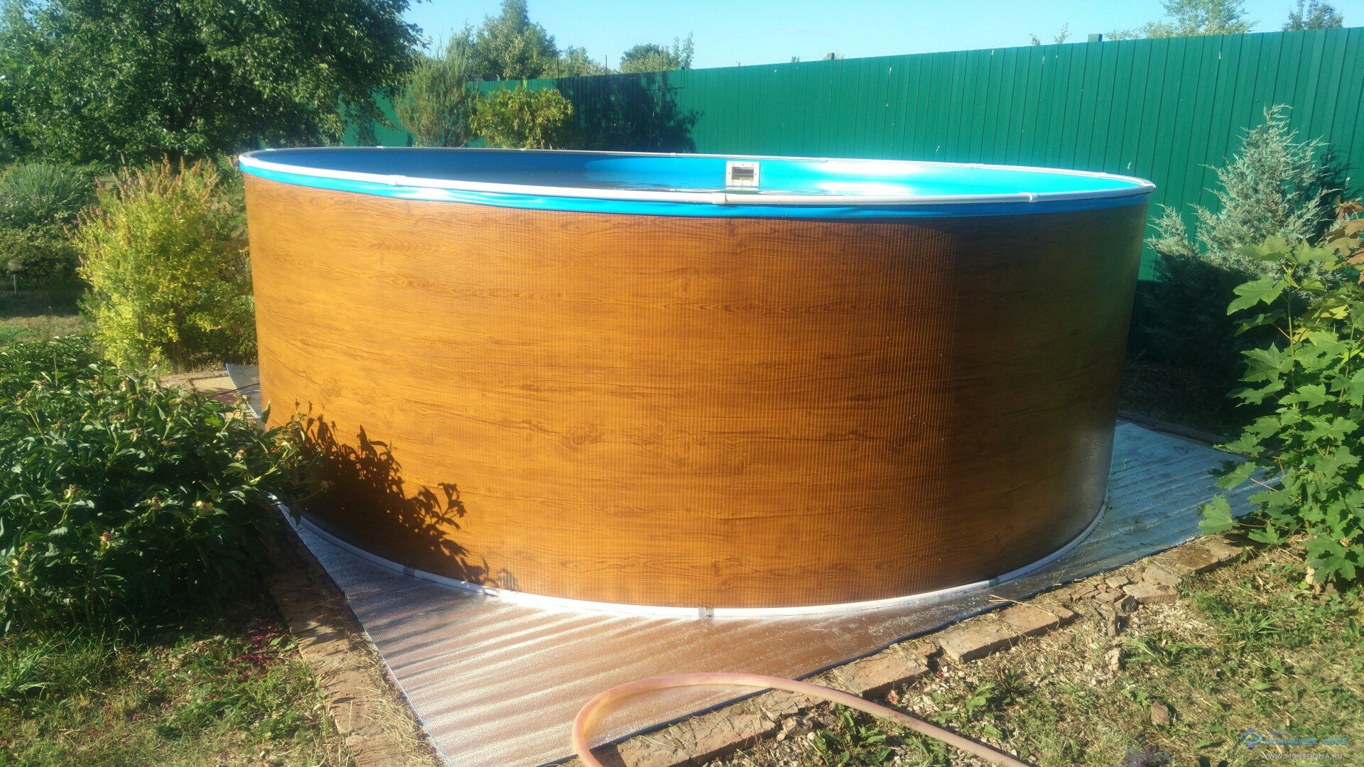 Морозоустойчивый Бассейн Лагуна 250х125 см(полная комплектация) под дерево