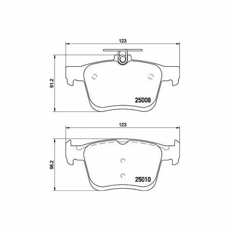 Колодки тормозные дисковые с противошумной пластиной Q+ зад TEXTAR - 2500801