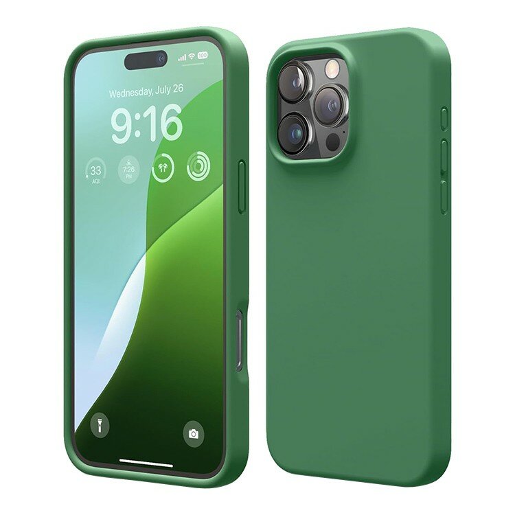 Elago силиконовый чехол для iPhone 16 Pro Max, Soft silicone (Liquid) Alpine Green