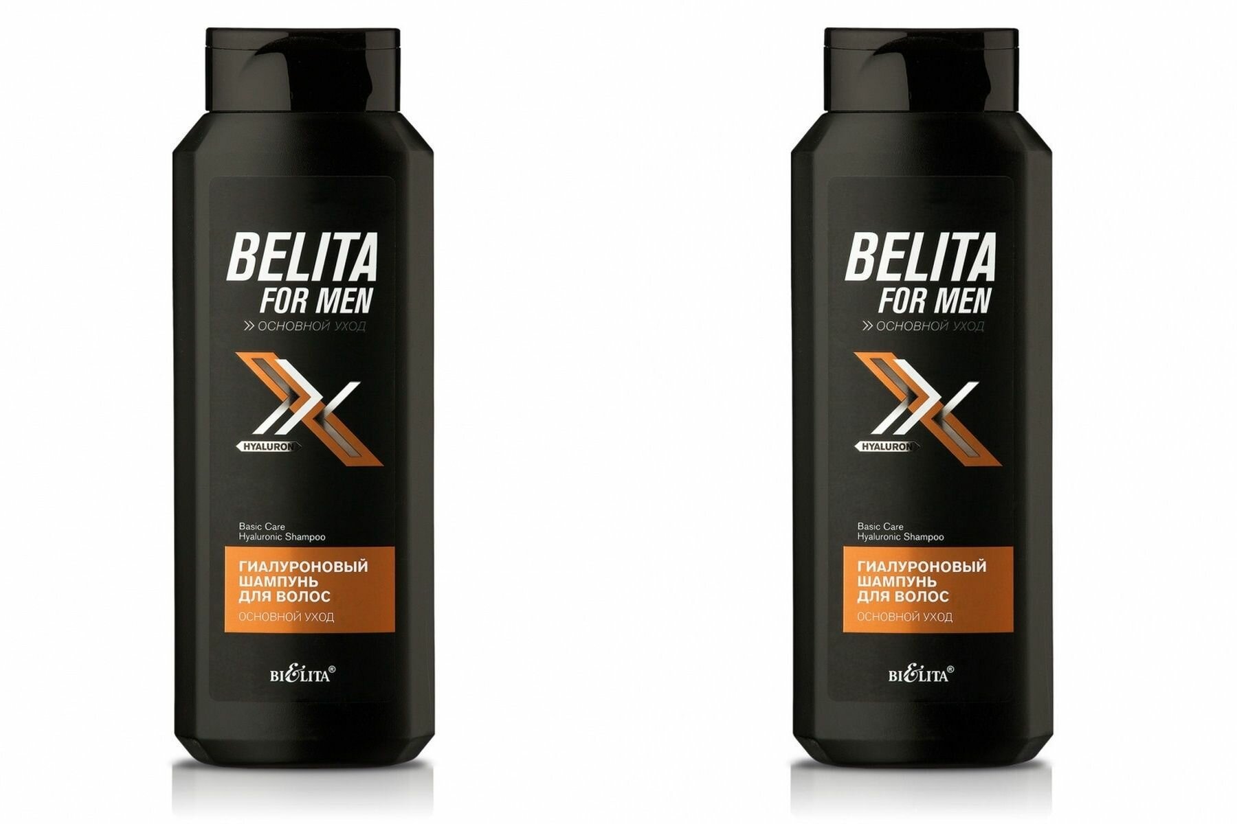 Belita Гиалуроновый шампунь FOR MEN для волос Основной уход 400 мл 2 шт