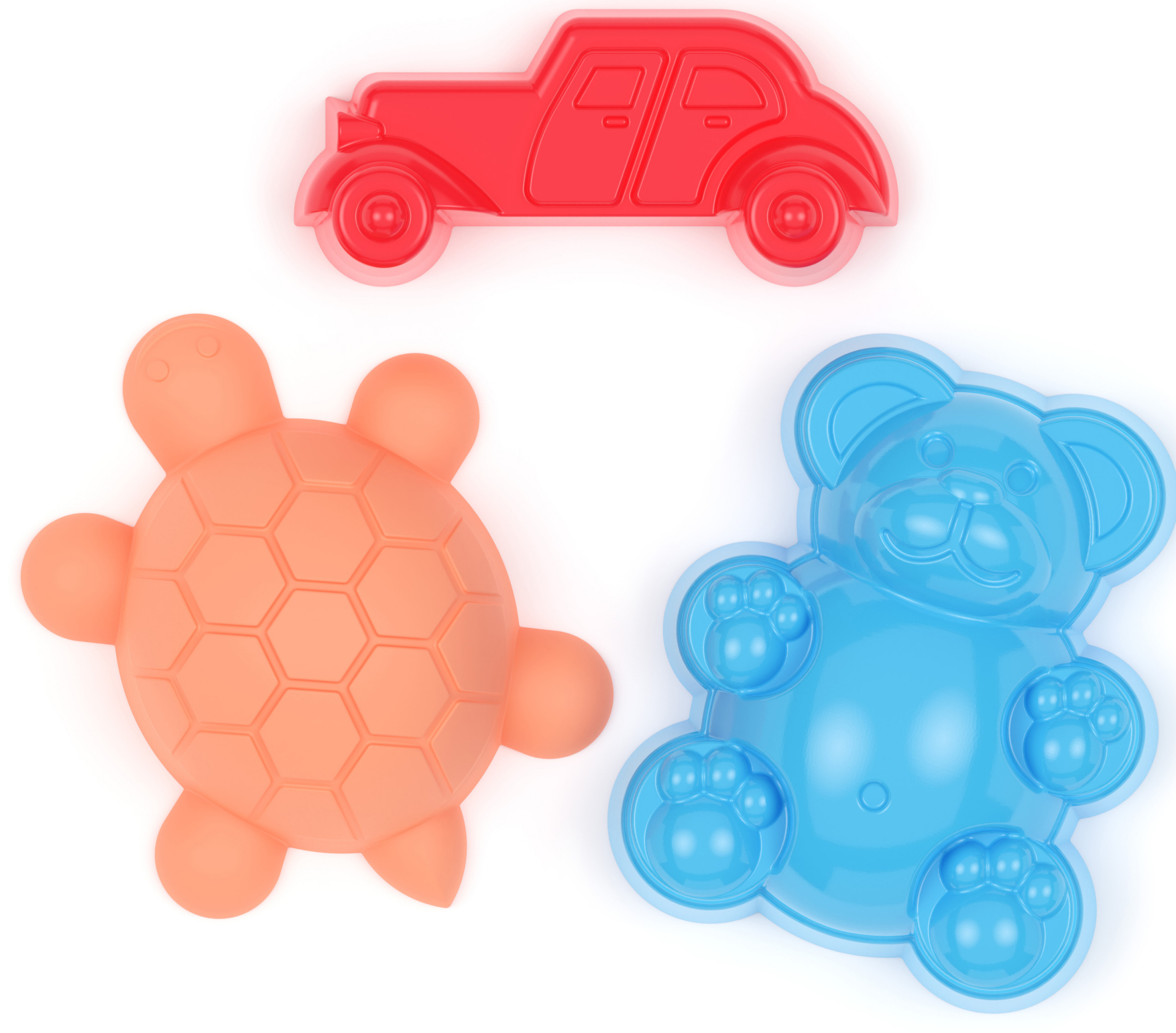 Формочки для песочницы Альтернатива гипоаллергенный пластик в упаковке 6шт. / игрушки для песка