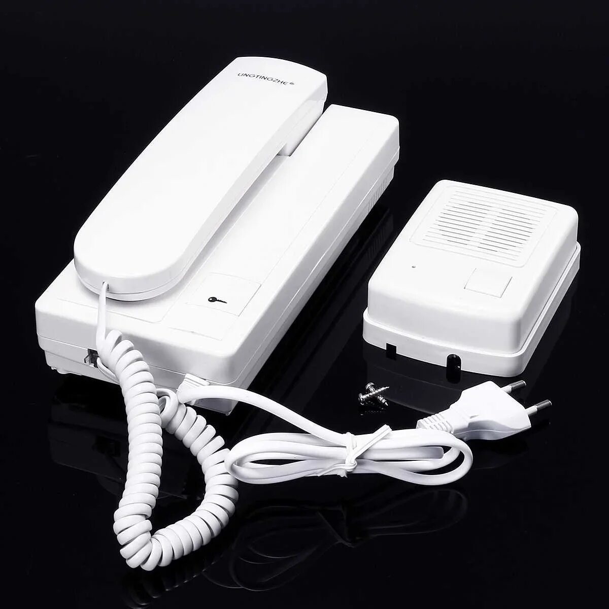 Аудиодомофон 904634 пластиковый белый 220В