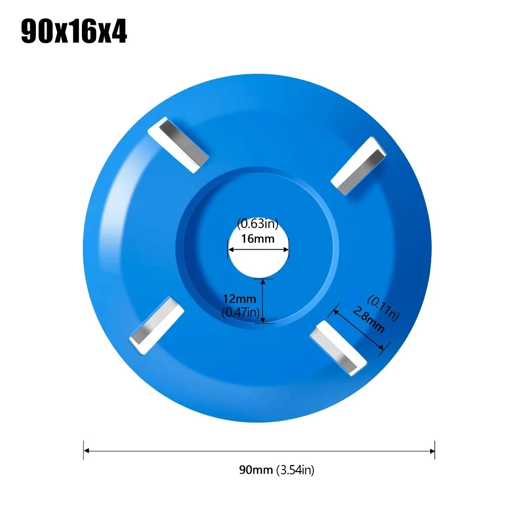 Шлифовальный диск JGZUI для резьбы по дереву 90mmx16mmx4