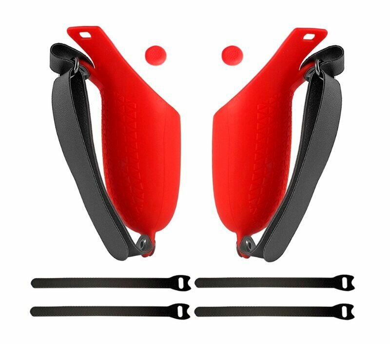 Силиконовый чехол для контроллеров Oculus Quest 2 (красный)