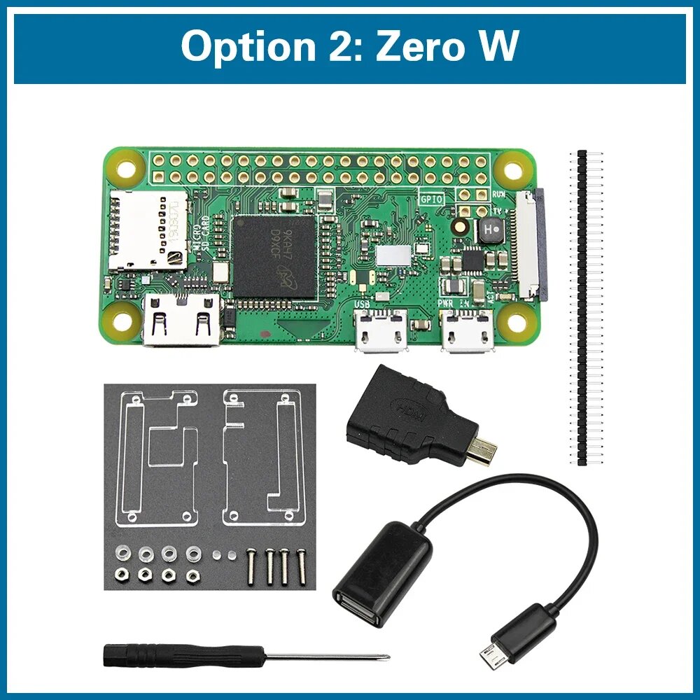 Raspberry Pi Zero/Zero W стартовый комплект с камерой 5Мп Zero W