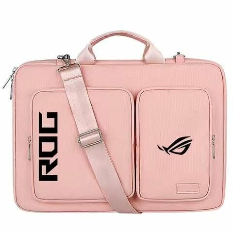 Игровой рюкзак для ноутбука ASUS ROG 13-15,6 дюймов (розовый рюкзак с черным логотипом) с подушкой безопасности