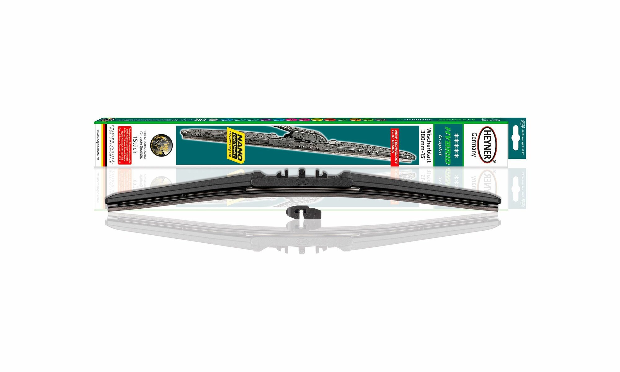 Щетка стеклоочистителя Heyner 025000 Hybrid гибридная 38см/15" 1шт