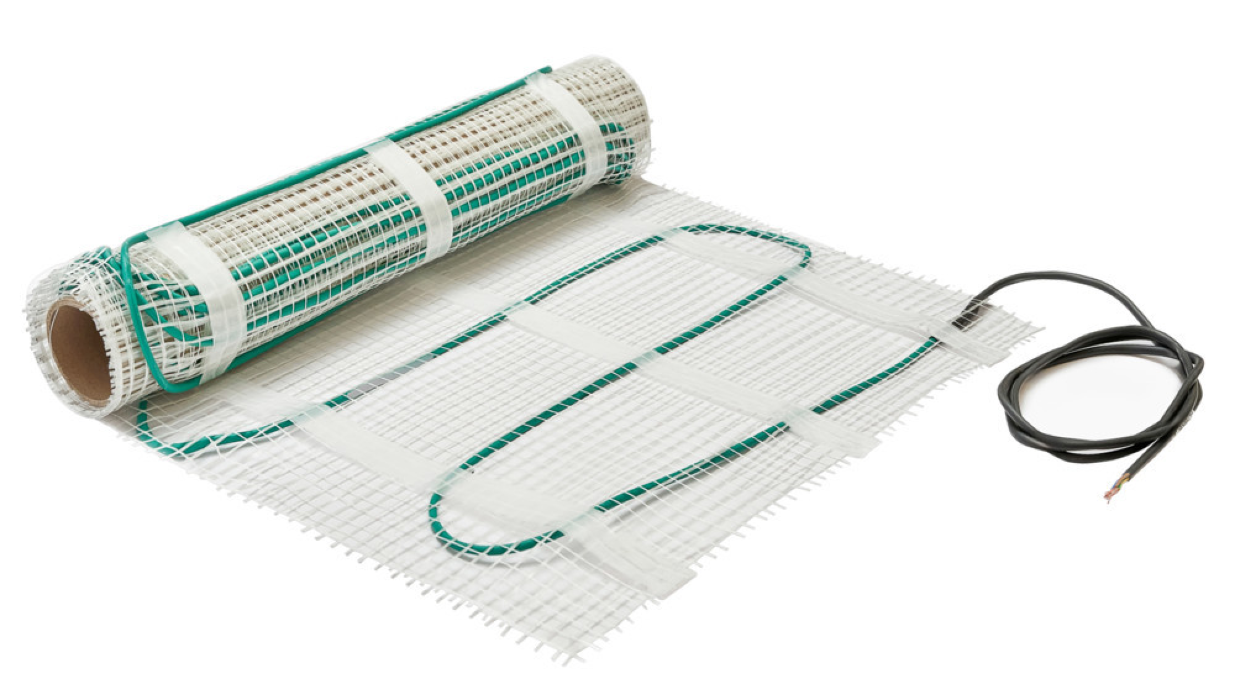 Нагревательный мат Systeme Electric / Систем Электрик STEP BALANCE SBM150015, без терморегулятора, толщиной 5мм, 50х300см, площадь 1.5кв. м, максимальная мощность 225Вт / теплый пол электрический
