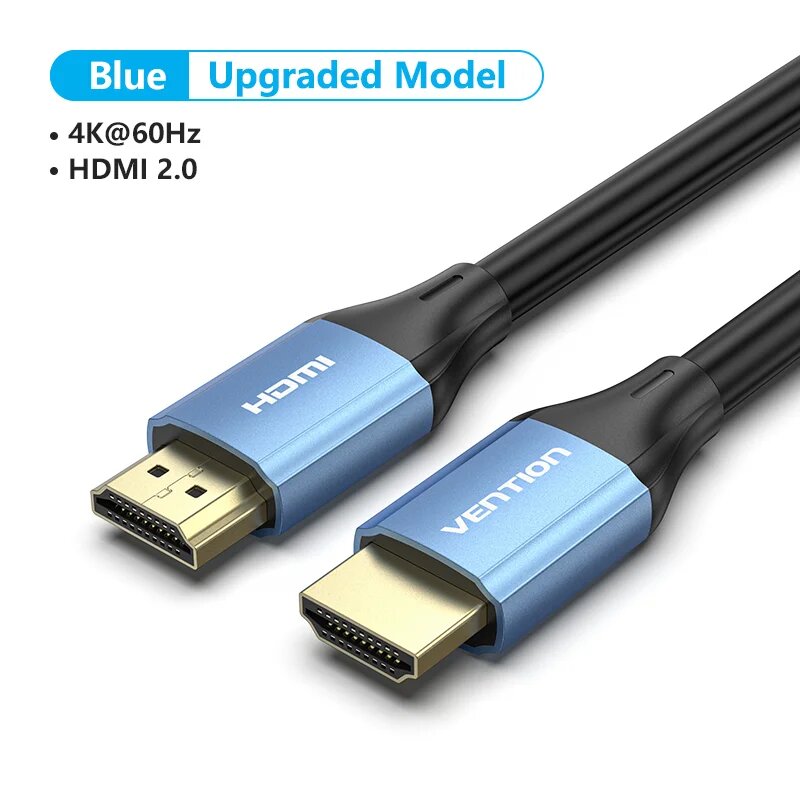 Кабель HDMI Vention 15M 4K 2.0 Fashion Blue Model, 1 м