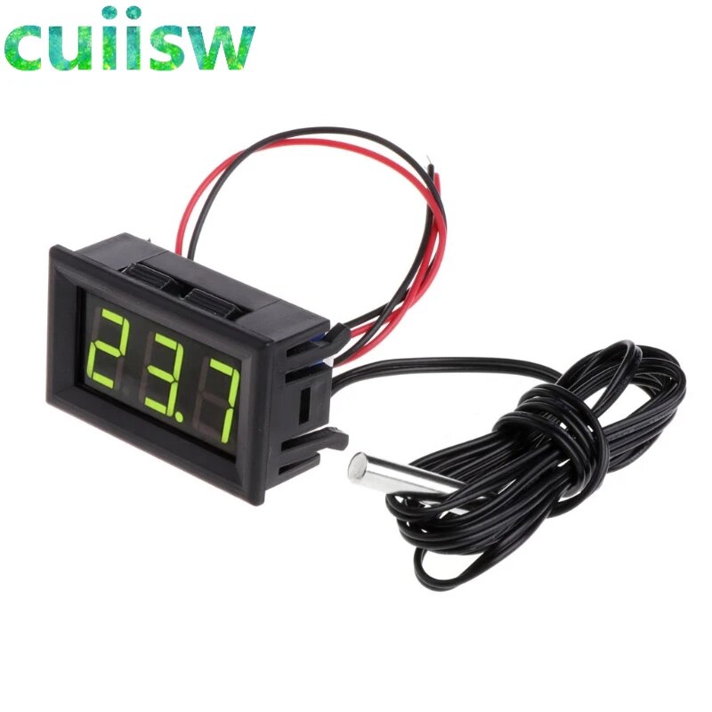 Цифровой термометр Cuiisw 12V с зеленым дисплеем