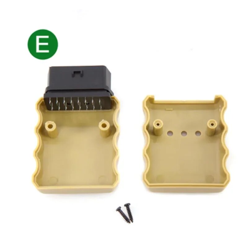 12-типная розетка, автомобильный сварочный разъем OBD2, диагностический интерфейс, OBD-штекер OBD2, корпус OBDII, монтажный корпус E