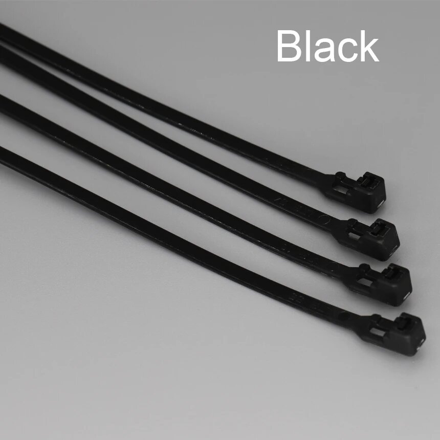 Синие нейлоновые многоразовые кабельные стяжки 8*150/200/250/300/350/400/450/500/600 мм 8Pcs (7.5mm)8x600mm, Black