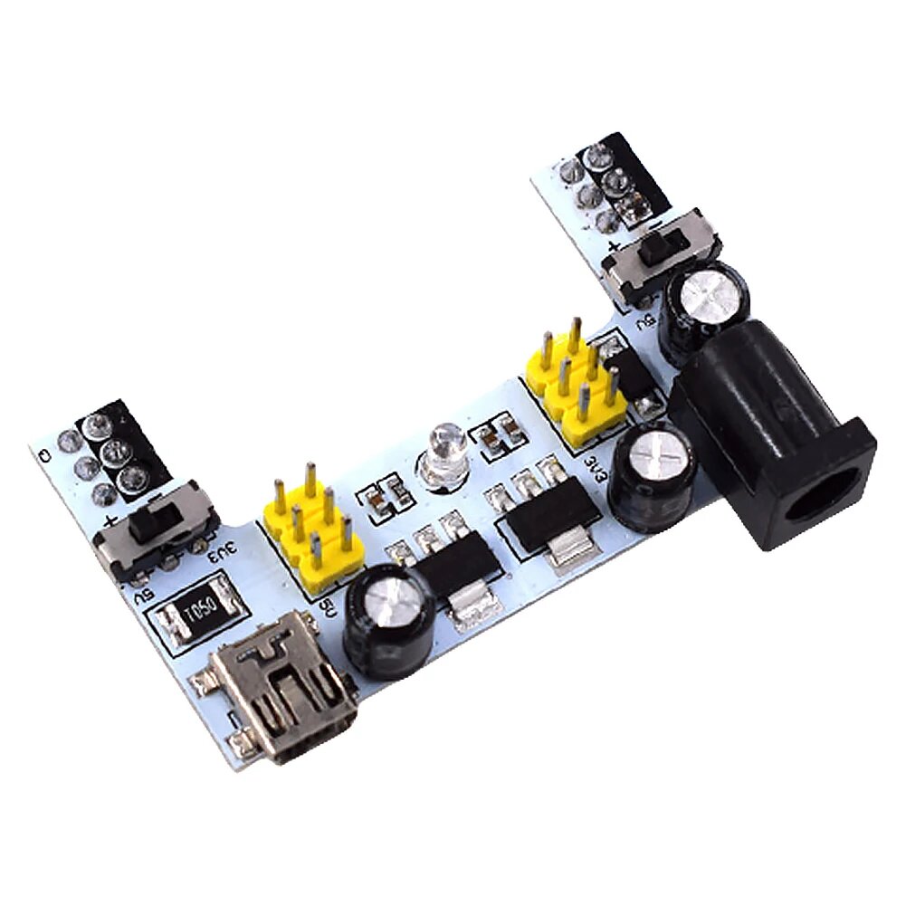 2-канальная плата MB102 Mini USB, постоянный ток 5/3, 3 в, модуль питания USB, макетная плата, модуль питания, подходит для Arduino, хлебопечка