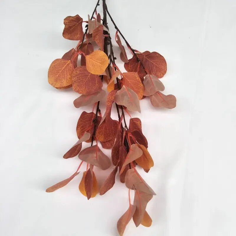 Искусственный шелковый цветок яблони 88 см Brownish red-1PC