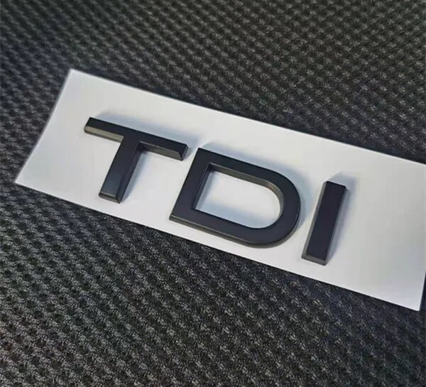 1X хромированный глянцевый матовый черный ABS TDI задняя эмблема наклейка для Audi A1 A3 A4 A5 A6 A6L A7 A8 S3 S6 Q3 Q5 Q7 TT S RS matt black