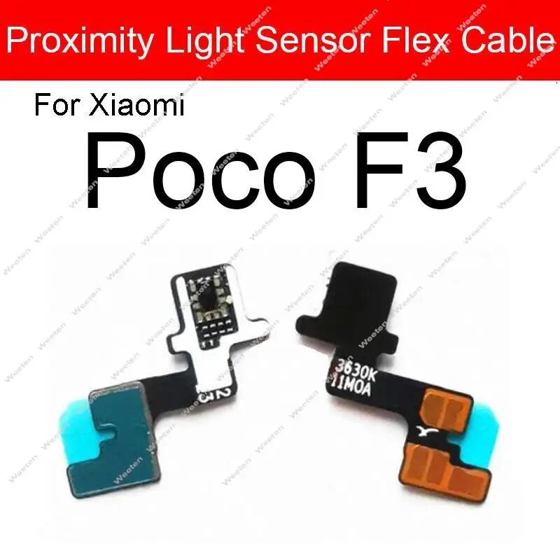 Гибкий кабель датчика приближения для Xiaomi Mi Poco F1 F3 F2 Pro X3 Pro M3 Pro NFC Датчик приближения Детали силиконовой резины Poco F3-Proximity