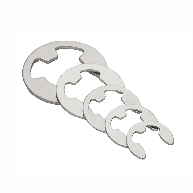 10/100 шт. M1.2 M1.5 M2 M3 M4 M5 M6 M7 M8 M9M10M11M12M13M15M16 304 нержавеющая сталь E-образный зажим стопорное кольцо шайба для вала