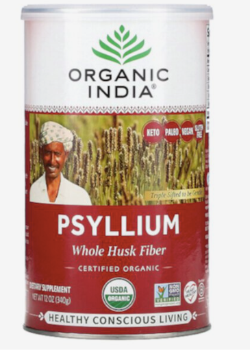 Organic India, Psyllium, порошок из шелухи семян подорожника (Псиллиум), клетчатка, 340 г