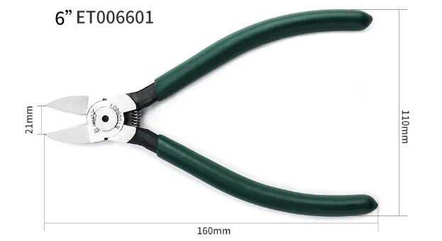 Электрические кусачки для проводов ET005605 6 "диагональные кусачки режущие щипцы плоскогубцы для проводов ручные инструменты для кабельного резака
