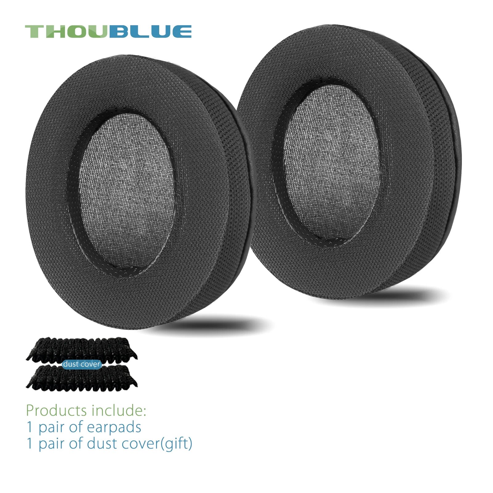 Амбушюры THOUBLUE для HyperX Cloud, черные