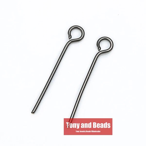 Штифты для ювелирных изделий Tony and Beads EW29, 16 мм, набор 400 шт, золотистый, серебристый, бронзовый, медный, черный Gunmetal Black