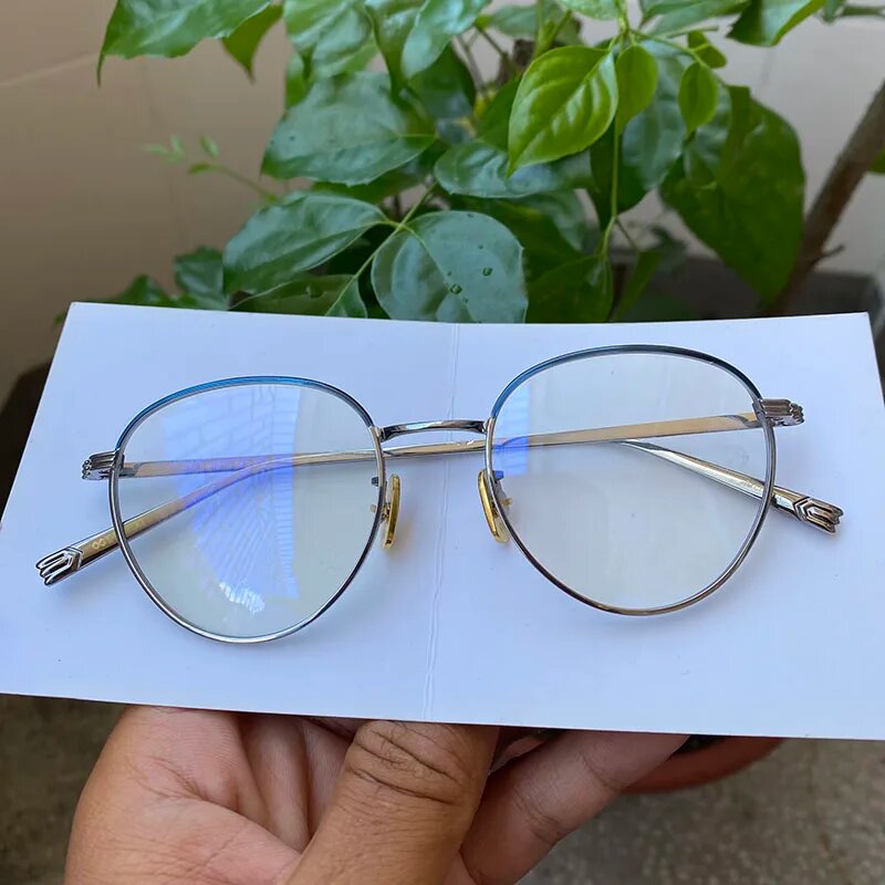 Оправы для очков OG Architect из титанового сплава японского производства, круглые Женские оправы для прогрессивного/близорукости/чтения