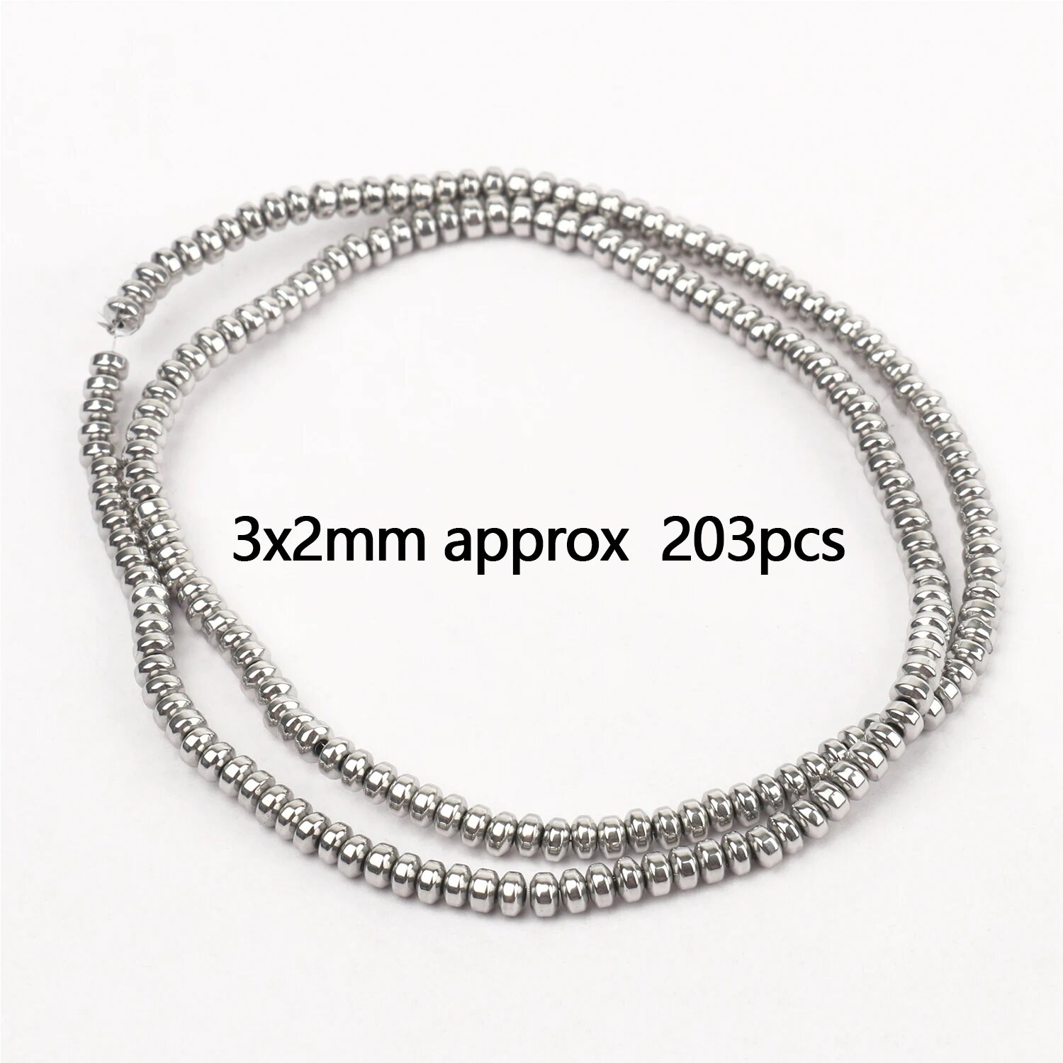 Гематитовые бусины TANANTA белые для ювелирных изделий type28-3x2mm