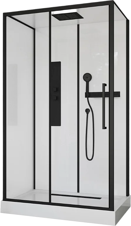 Душевая кабина Cerutti SPA Ami AMI120 профиль черный