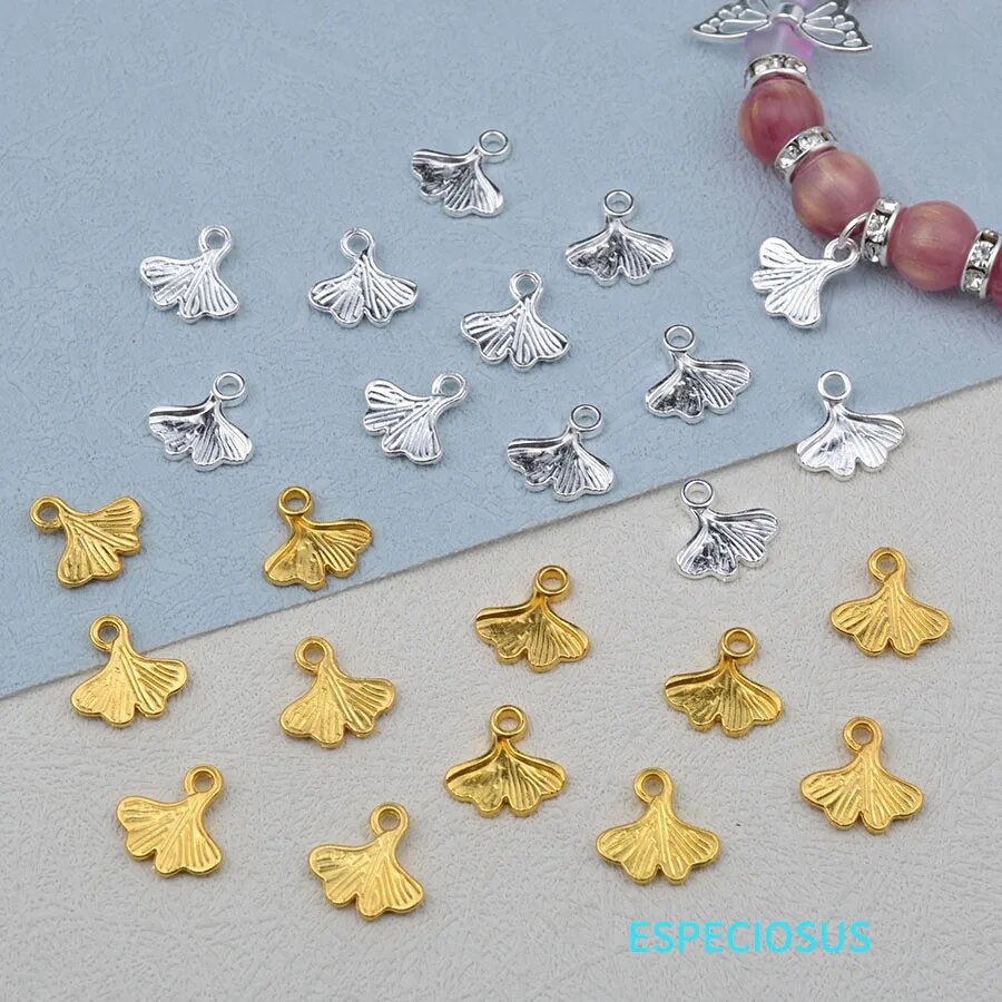 Подвески из сплава "ESPECIOSUS", кленовый лист, серебряное покрытие, 20 шт. Мульти