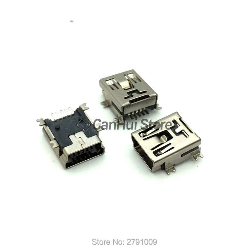 USB разъемы Mini B 20шт 90 degrees DIP-2