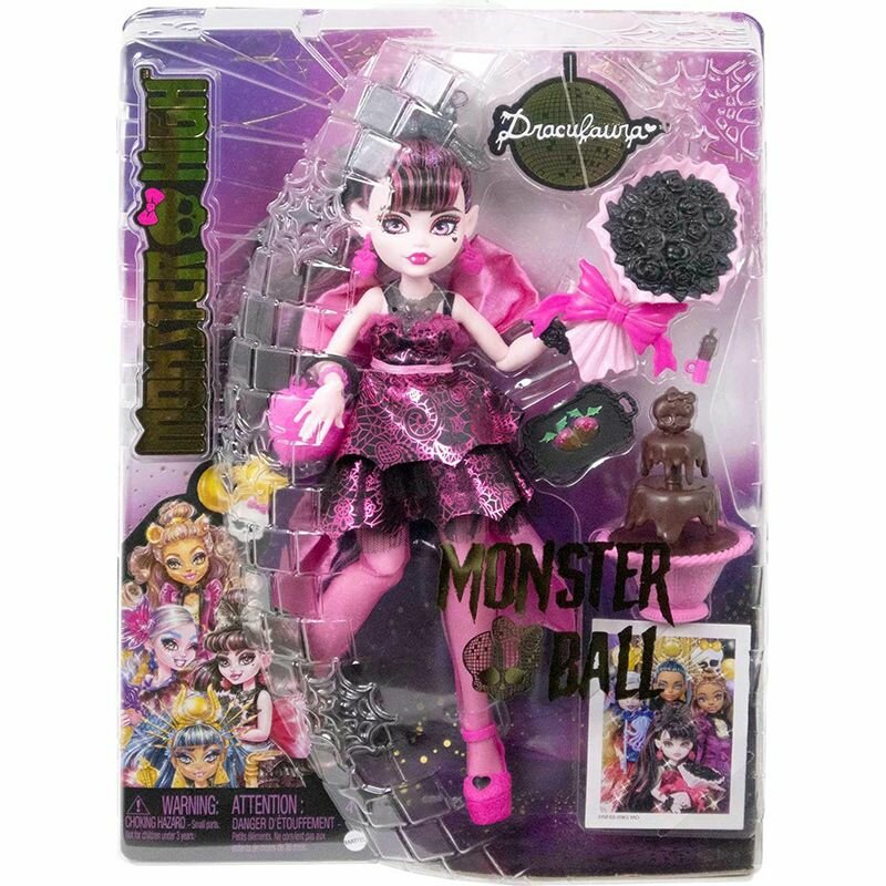 Mattel Monster High Fashion Doll Set / Набор игрушек для девочек-кукол школа монстров включая аксессуары, подходит для подарков на день рождения от 6 лет и старше