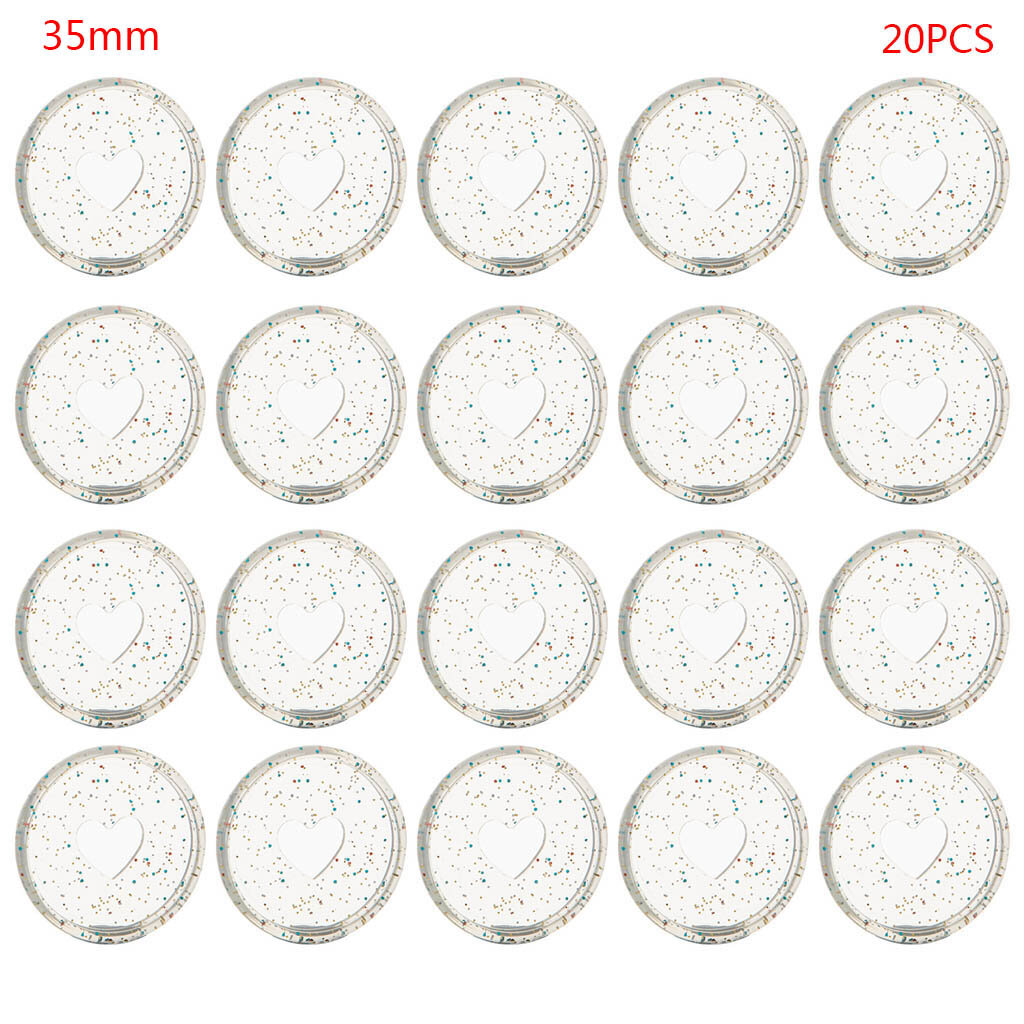 Набор для переплета бумаги, Блестящие кольца для переплета с грибными отверстиями - большие 35 мм, 1 пакет 20 штук