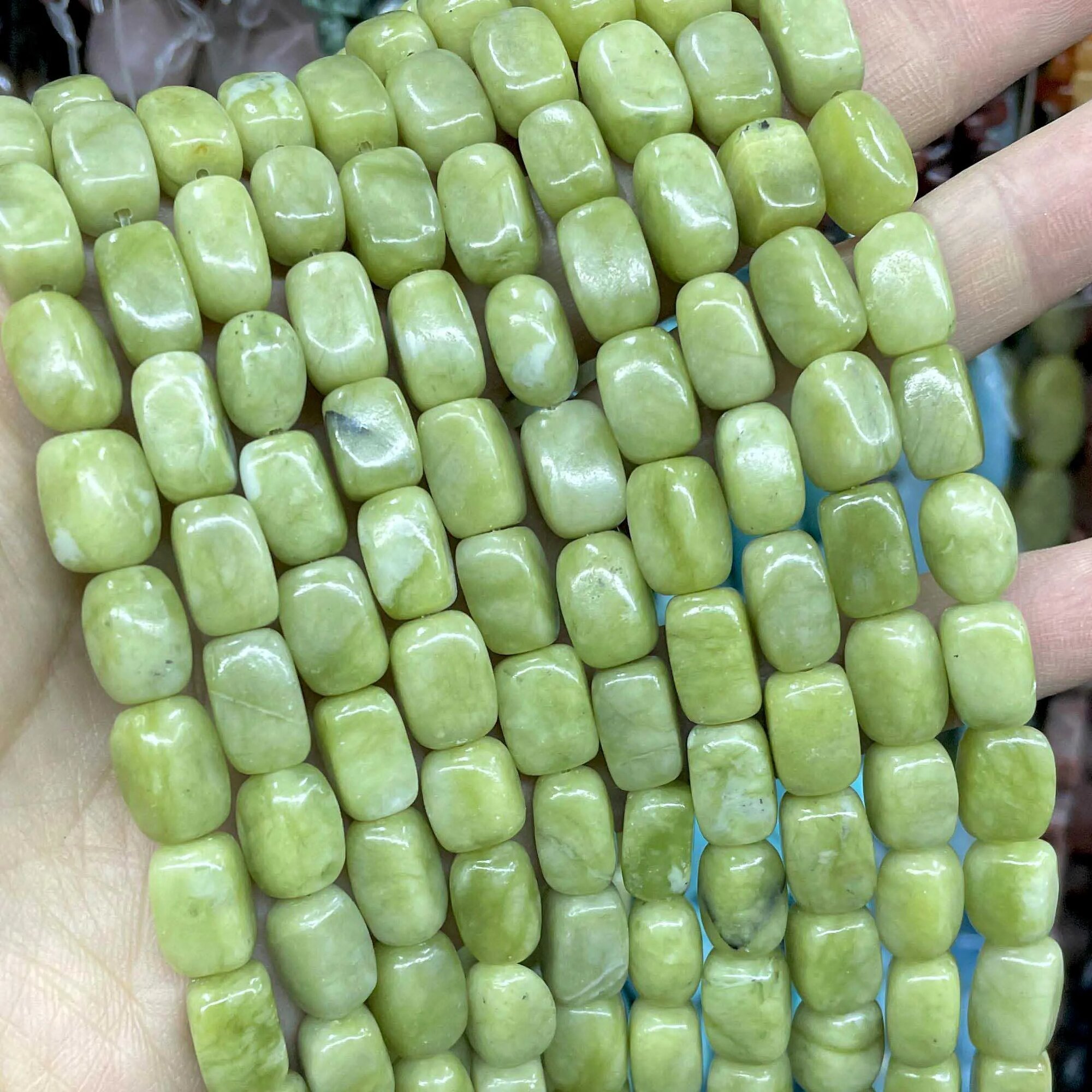 Канадские нефритовые граненые бусины SYSRXLR