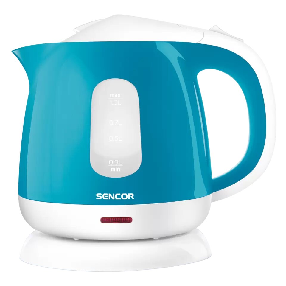Чайник Sencor SWK 1017TQ turquoise, 1л, мощность 1100Вт, с индикатором уровня воды