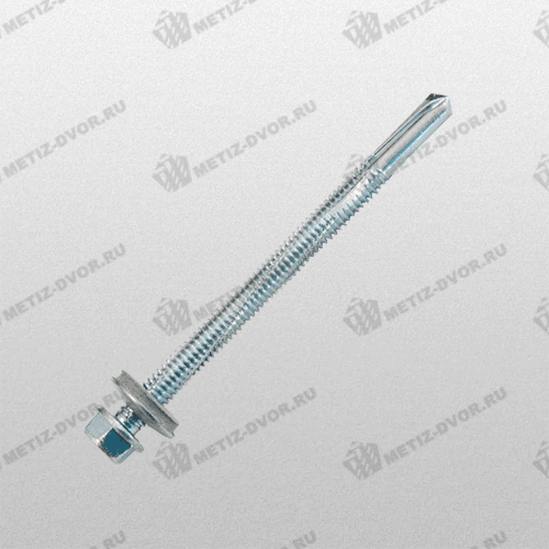 Саморез кровельный с длинным сверлом 5,5х76 Уп (100 шт.)