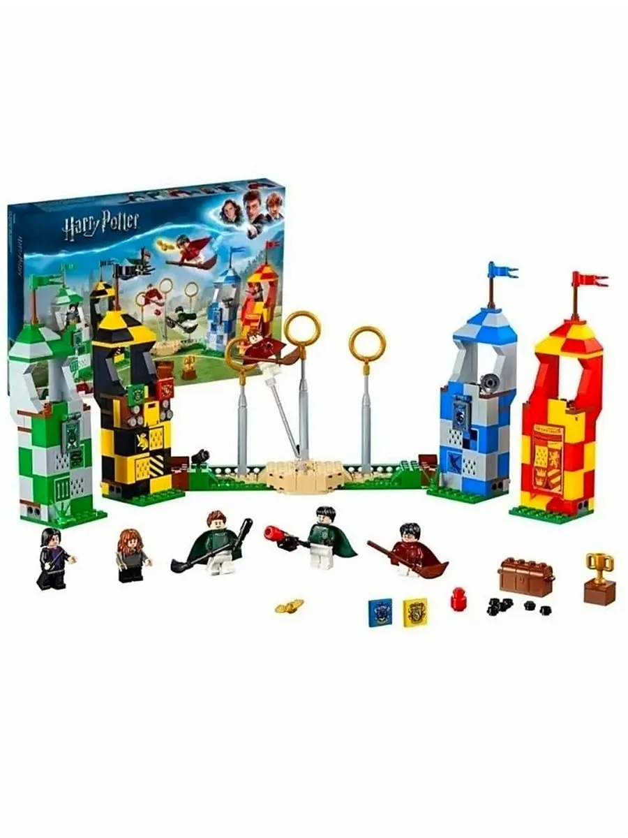 Конструтор совместим с Lego Гарри Поттер, Матч по Квиддичу, 500 деталей, от 6 лет, для мальчиков и девочек