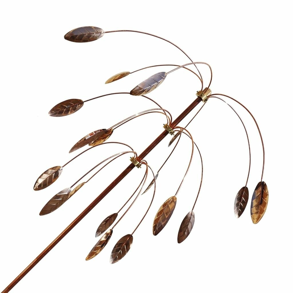 Украшение сада, Внешняя декоративная ветряная мельница из листьев, 1 шт