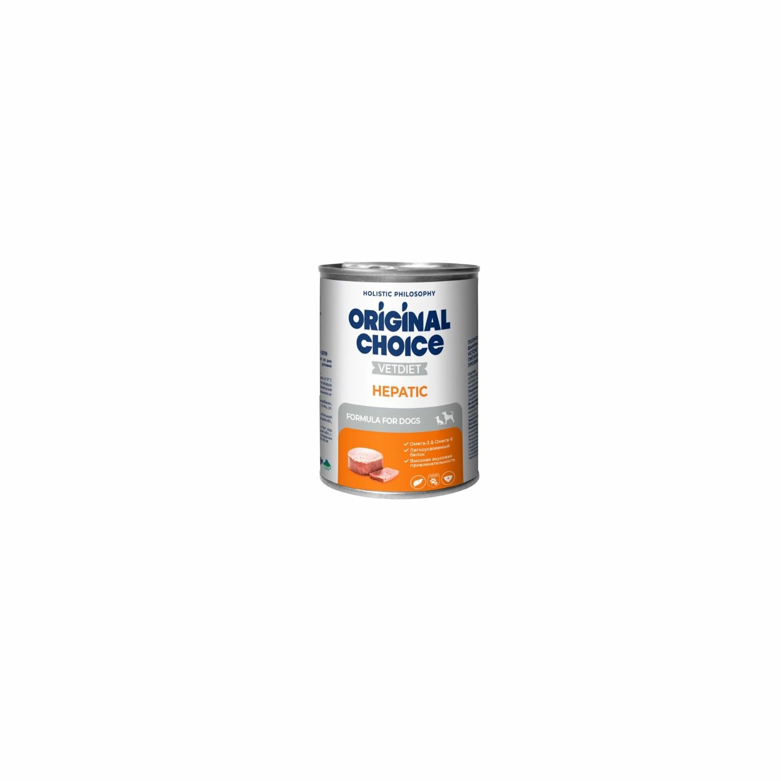 ORIGINAL CHOICE Консервы для взрослых собак и щенков, профилактика болезней печени, VETDIET Hepatic, 340 г