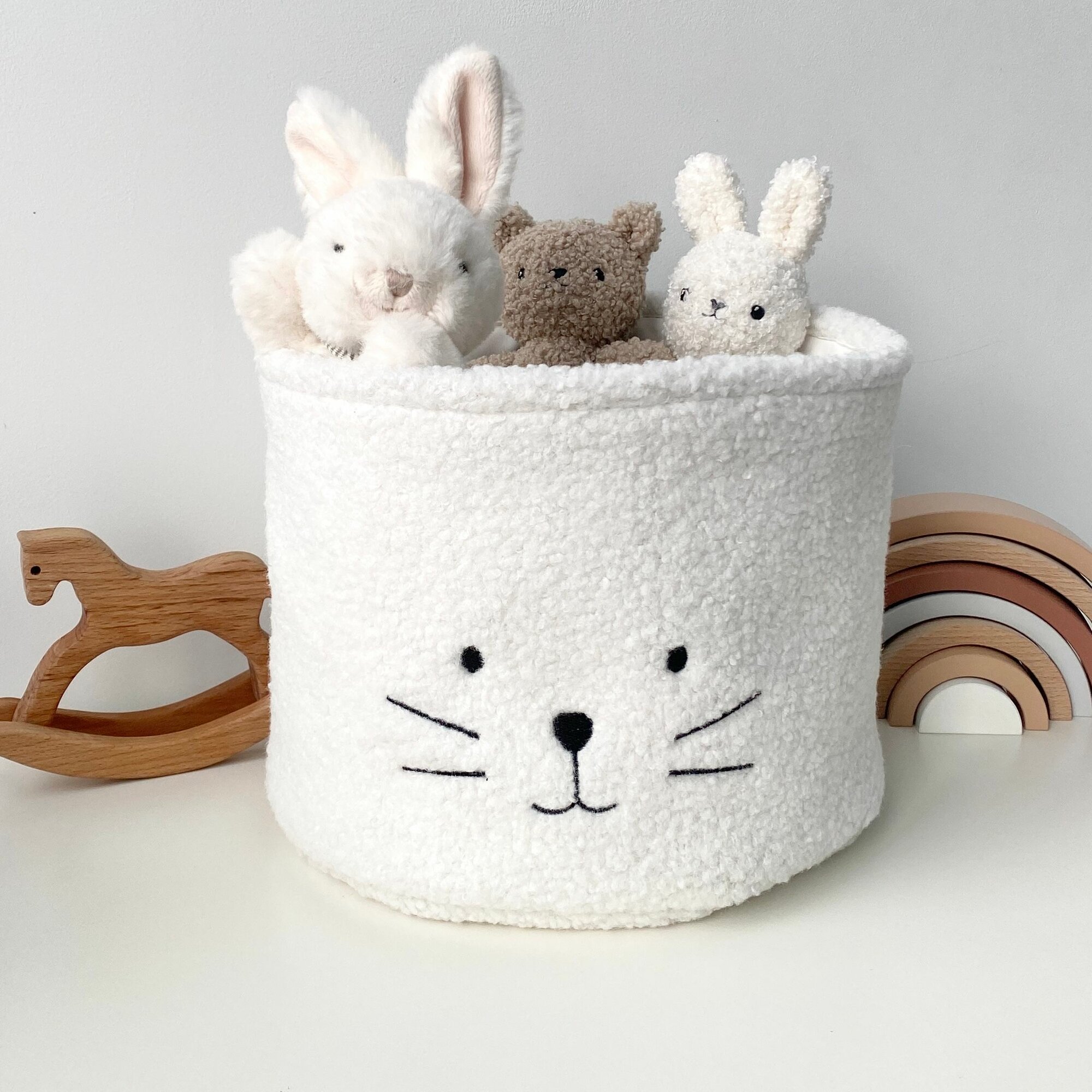 Корзина для игрушек длина 25 см, ширина 25 см, высота20 см, секции: 1 , шт.