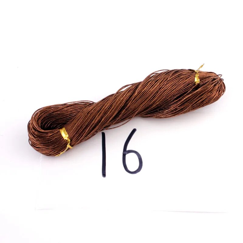 Серебряная металлическая нить для вышивки 70 метров Коричневый, 16
