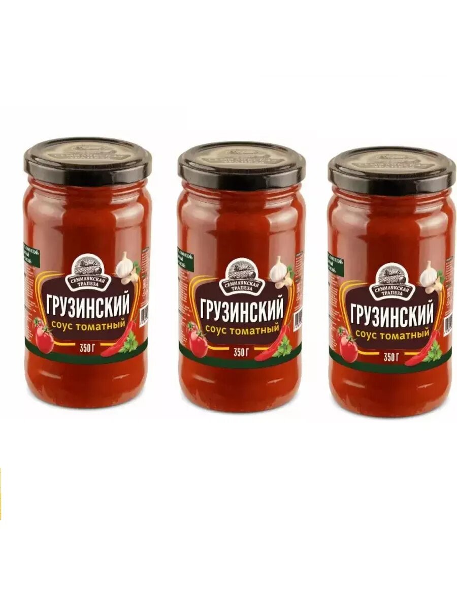 Соус Семилукская Трапеза томатный Грузинский 350 г, 3 шт