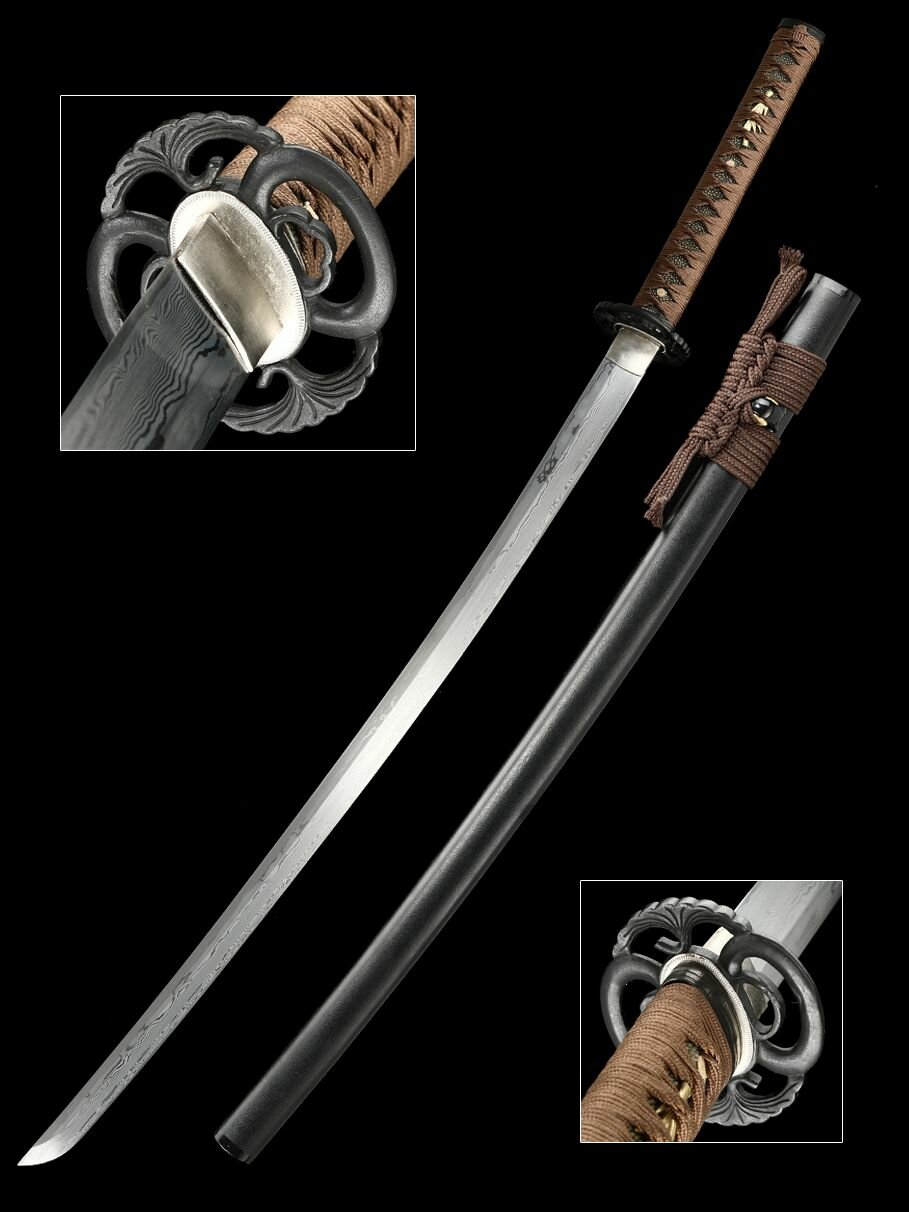 Катана, катана Металлическая, Ценные сувениры, Ручная ковка, ретро, Дамасская сталь,103cm